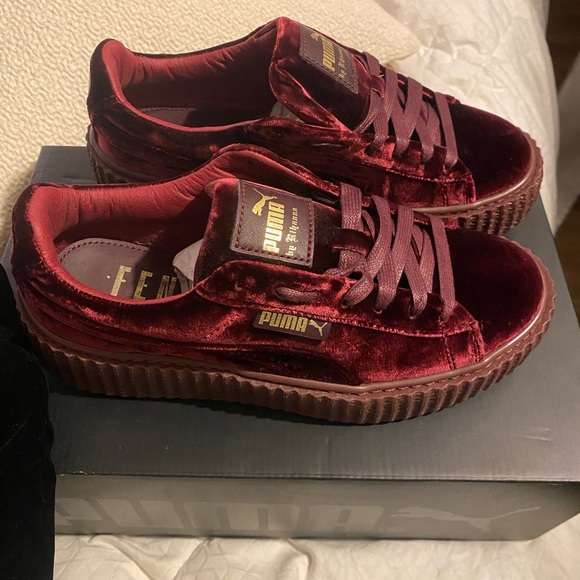 Savage X Fenty | Shoes | Fenty Rihanna Red Velvet Puma Sneakers | Poshmark